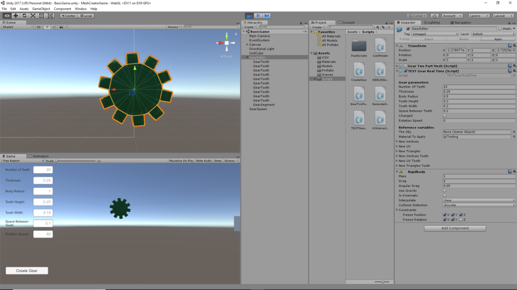 Gear Mesh Generating Web Build – Steven Lilley | Game Developer & Engineer